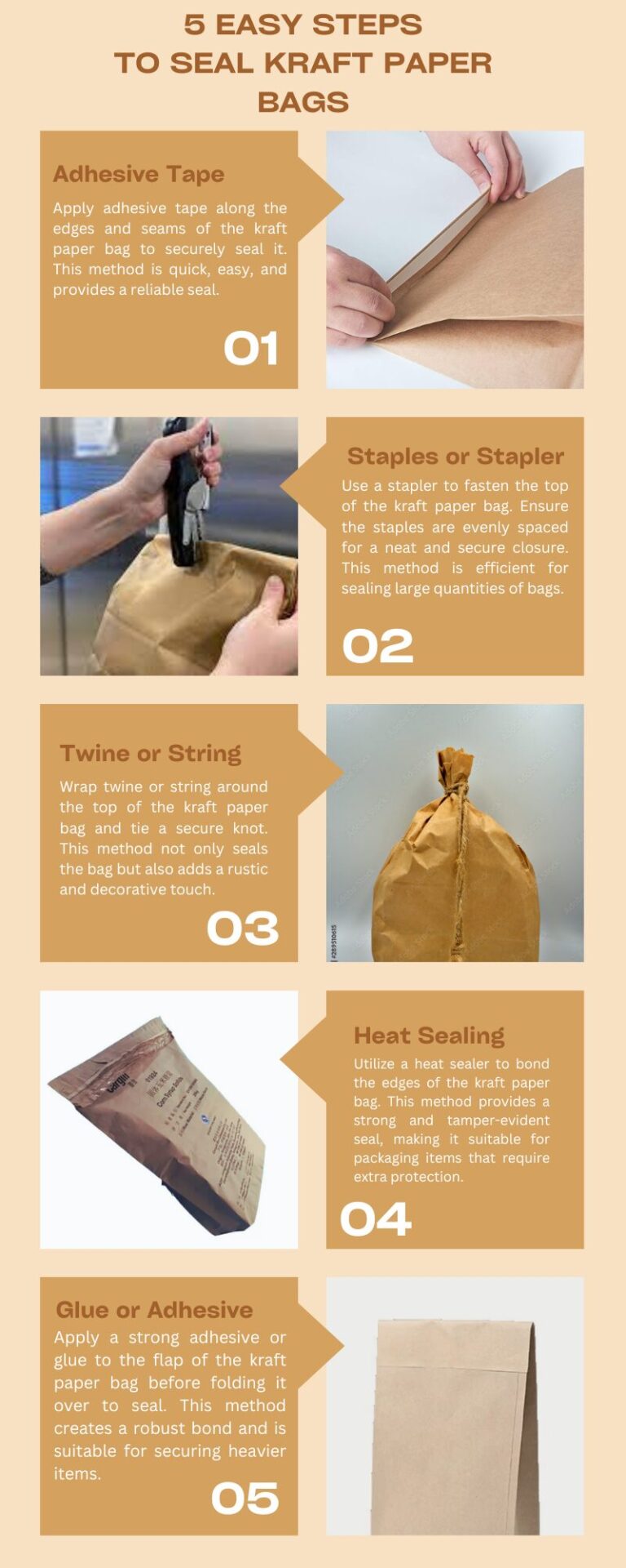 How To Seal Kraft Paper Bags? Easy & Effective Methods