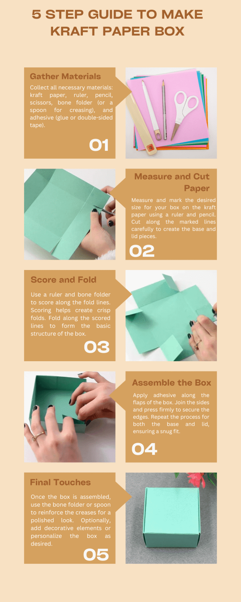 How To Make Kraft Paper Boxes? A Step-by-Step DIY Guide